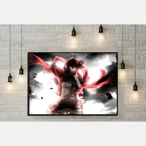 Attack On Titan Poster Mikes Alderman Minimalist Anime Poster Vintage ...